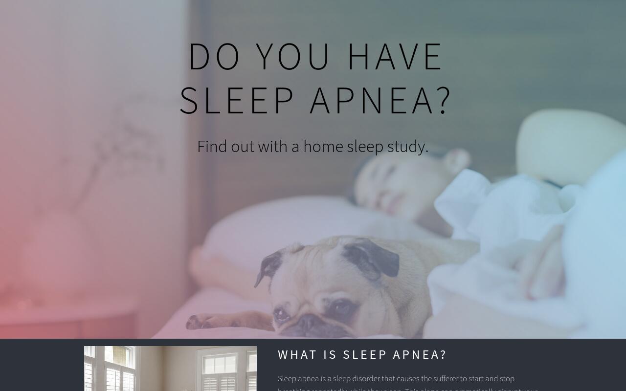Do you have sleep apnea? Find out with a home sleep study.